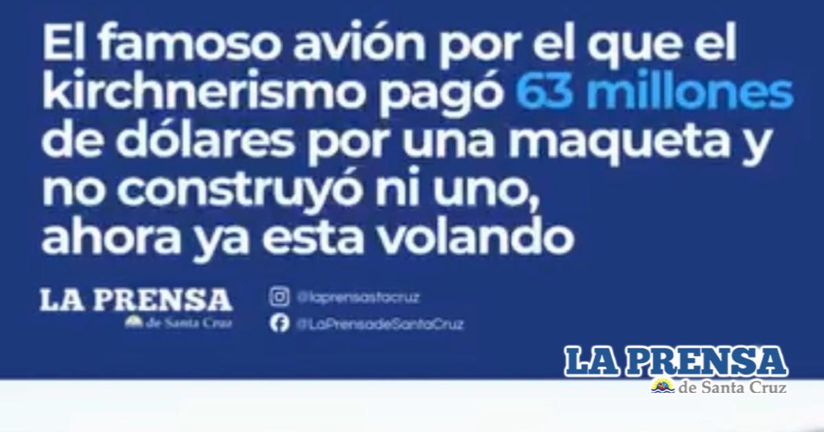 AVIÓN POR EL QUE EL KIRCHNERISMO PAGÓ USD 63 MILLONES Y NUNCA SE ...