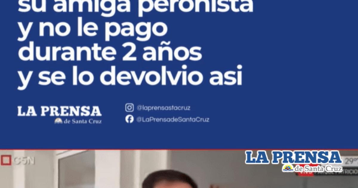 LE PRESTÓ UN DEPARTAMENTO A UNA AMIGA PERONISTA, NO LE PAGÓ POR DOS ...