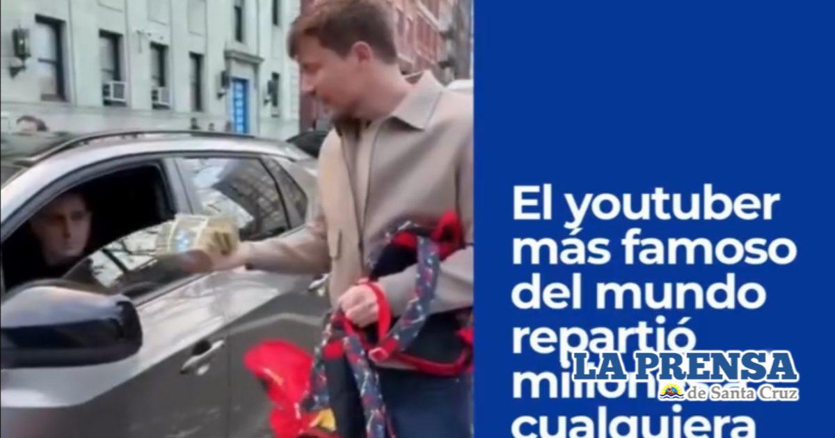 EL YOUTUBER MÁS FAMOSO DEL MUNDO REPARTIÓ MILLONES A CUALQUIER PERSONA ...