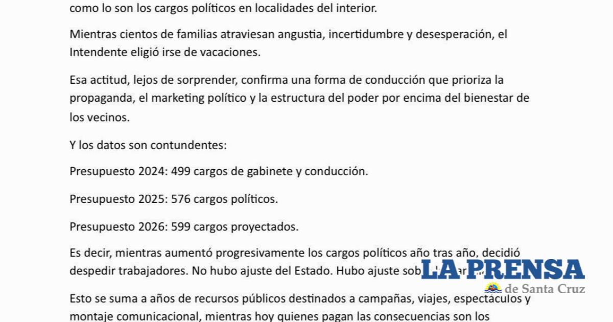 EL BLOQUE SER REPUDIÓ A GRASSO POR DESPEDIR A MÁS DE 100 FAMILIAS Y ...