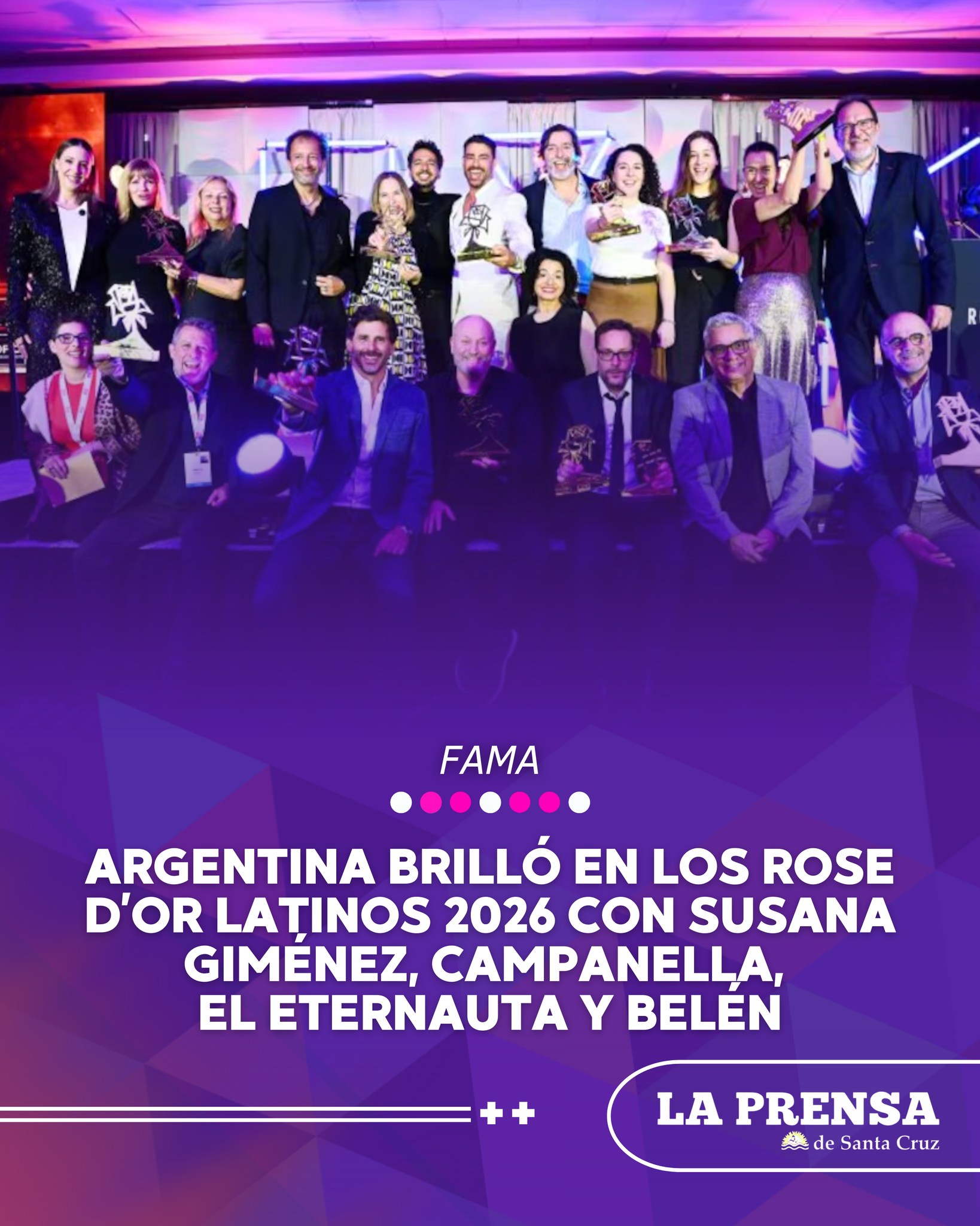 ARGENTINA BRILLÓ EN LOS ROSE D’OR LATINOS 2026 CON SUSANA GIMÉNEZ ...